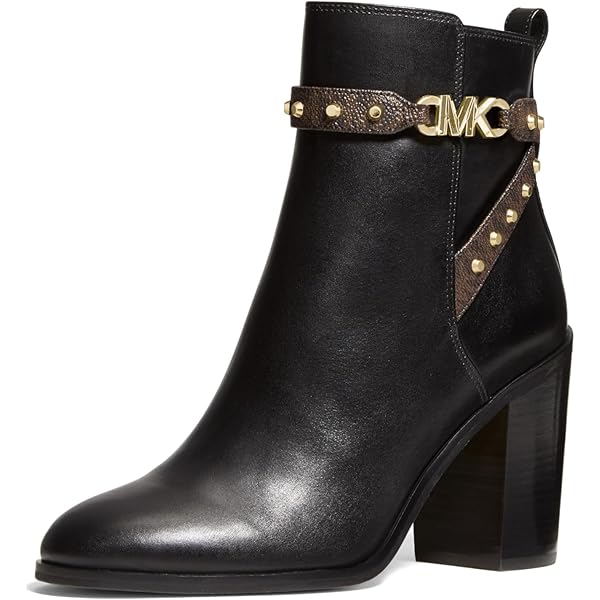 Amazon.com | Michael Kors Porter Mid Bootie Anthracite 6.5 M